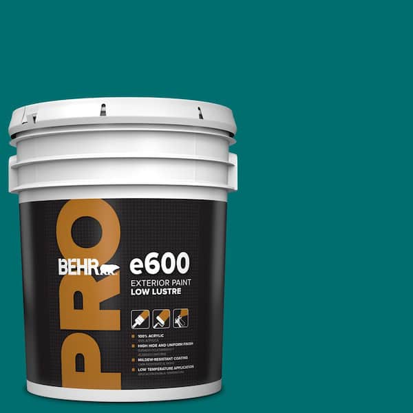 BEHR PRO 5 gal. #P460-7 Caribbean Current Low Luster Exterior Paint ...
