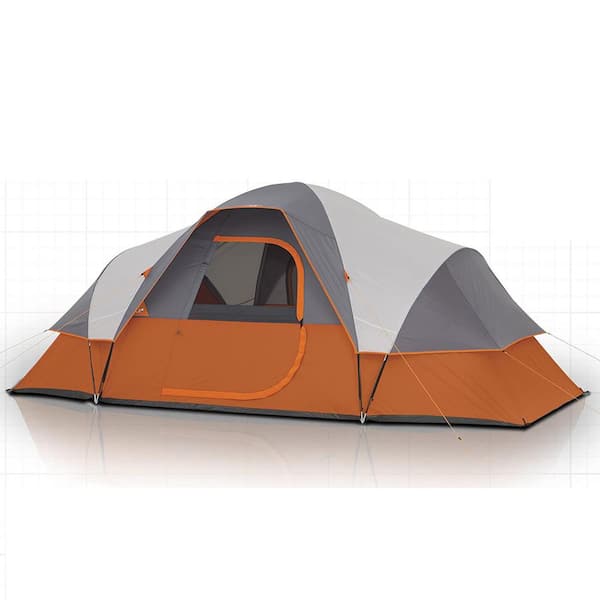 Kingdely 16 ft. x 9 ft. x 72 in. 9-Person Camping Tent Weatherproof ...