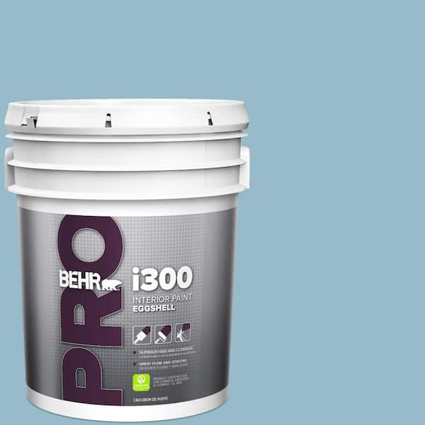 BEHR PRO 5 gal. #S480-3 Sydney Harbour Eggshell Interior Paint PR33005 ...