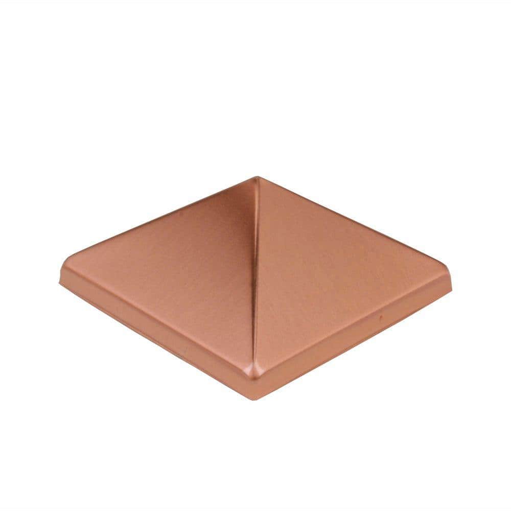 4 in. x 4 in. Copper Pyramid Post Cap PPP13 - The Home Depot