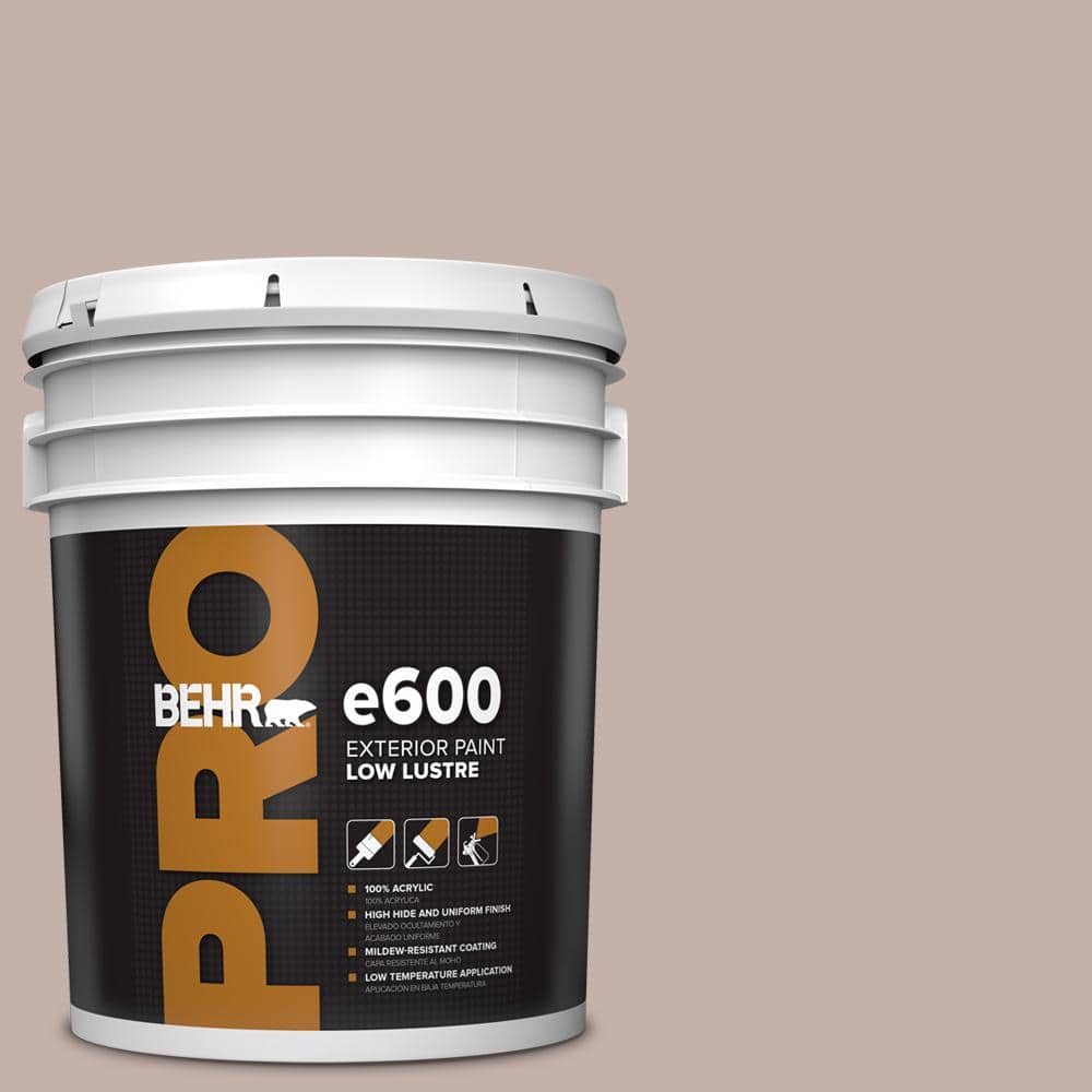 BEHR PRO 5 gal. #PPU17-10 Mauvette Low Luster Exterior Paint PR62005 ...