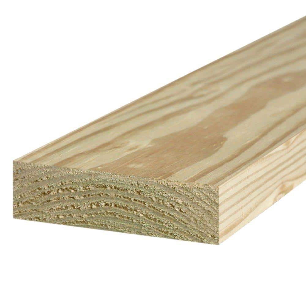 2 in. x 8 in. x 8 ft. #1 Ground Contact Pressure-Treated Lumber ...