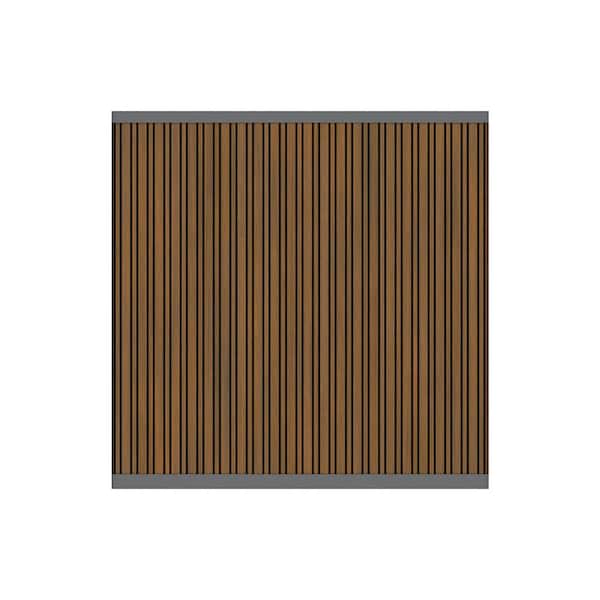 NewTechWood UltraEasy Fencing 6 ft. H x 6 ft. W Peruvian Teak Wood ...