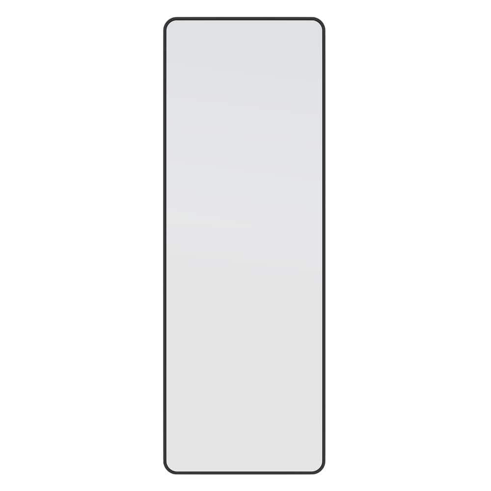 Glass Warehouse 24 in. W x 67 in. H Framed Radius Corner Stainless ...