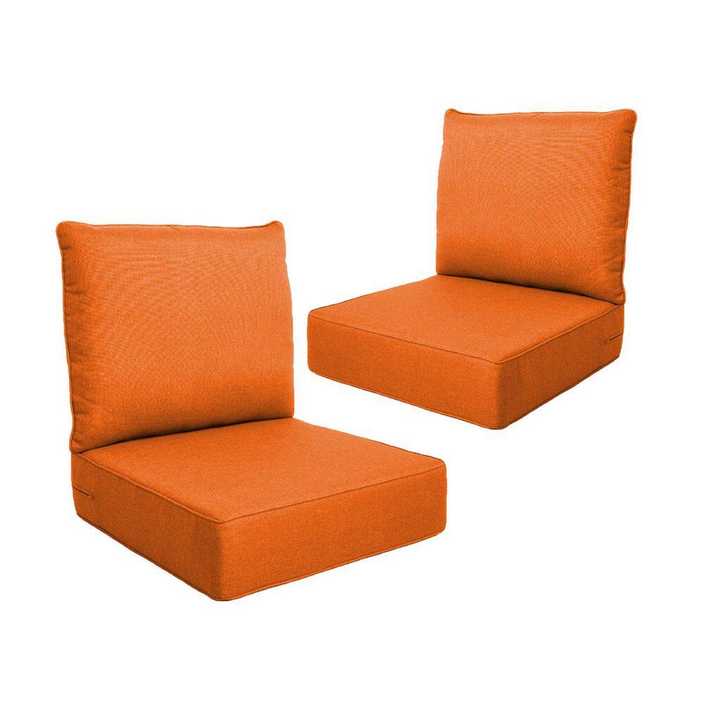 Bellefurn Duraolex 22 in. W x 24 in. D x 6 in. Thick 4-Piece Deep ...