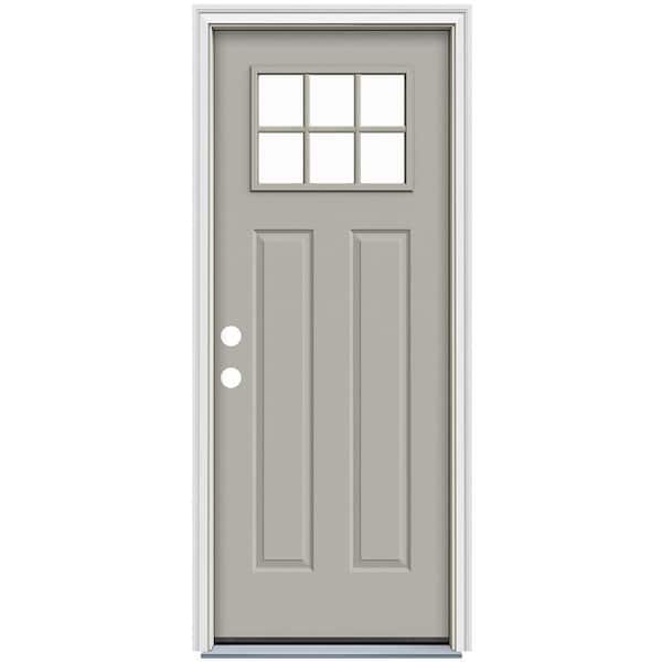 Reviews for JELD-WEN 30 in. x 80 in. 6 Lite Craftsman Clear Glass Light ...