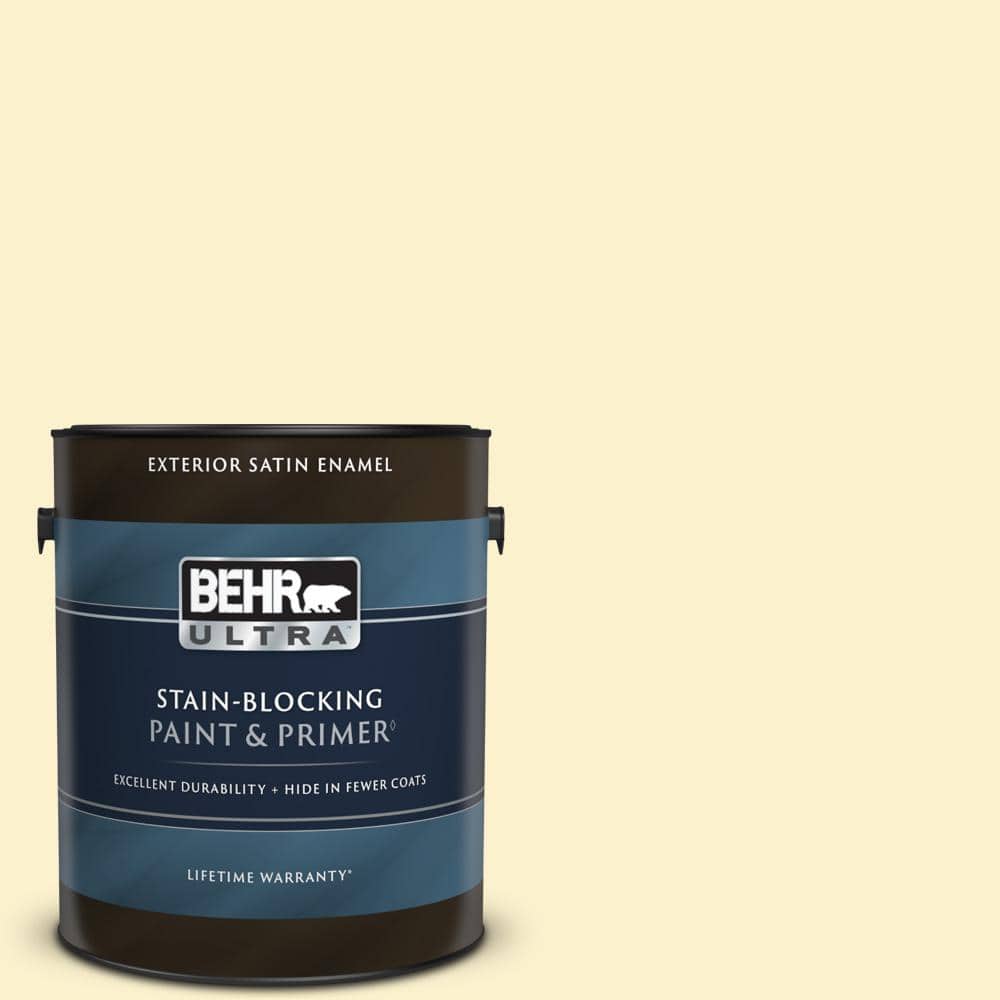 BEHR ULTRA 1 gal. #370A-1 Moon Mist Satin Enamel Exterior Paint ...
