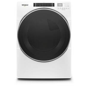 Whirlpool 7.4 cu. ft. 240-Volt Electric Vented Dryer in White with ...