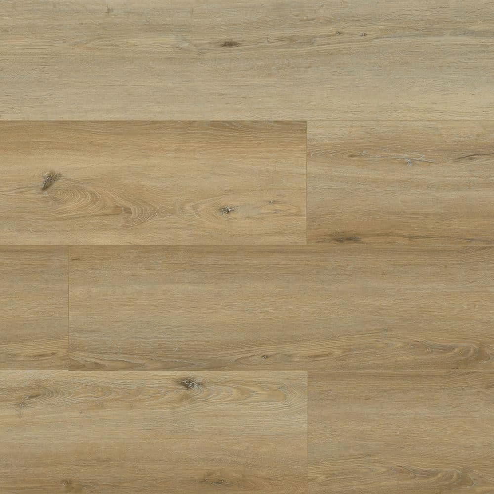 DOTFLOOR Sand Tan 30 MIL x 9 in. W x 62.6 in. L Click Lock Waterproof ...