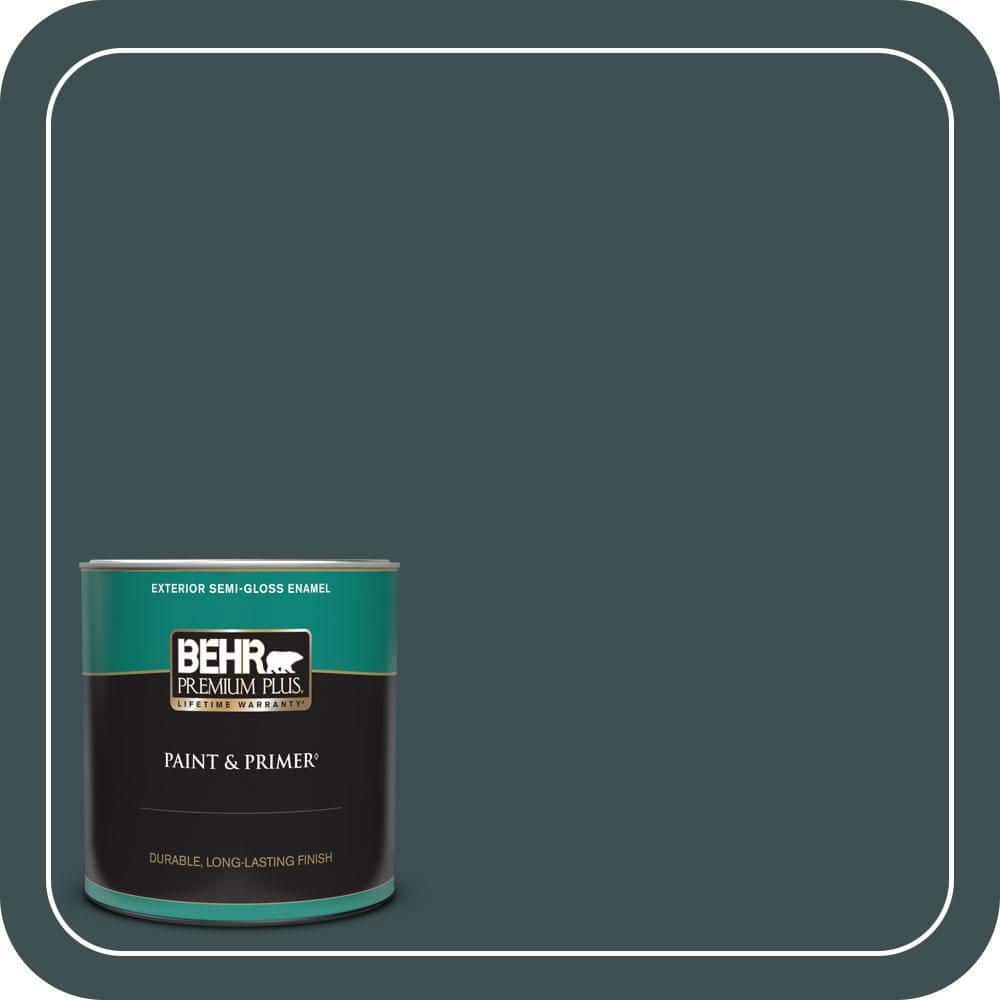 BEHR PREMIUM PLUS 1 qt. #S440-7 Thermal Semi-Gloss Enamel Exterior ...