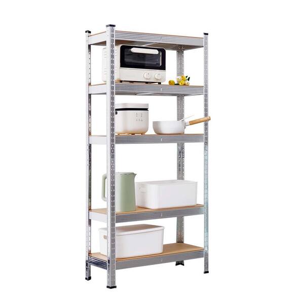 28 in. W 59 in. H x 12 in. D Heavy Duty Shelving Unit Steel Rectangular ...