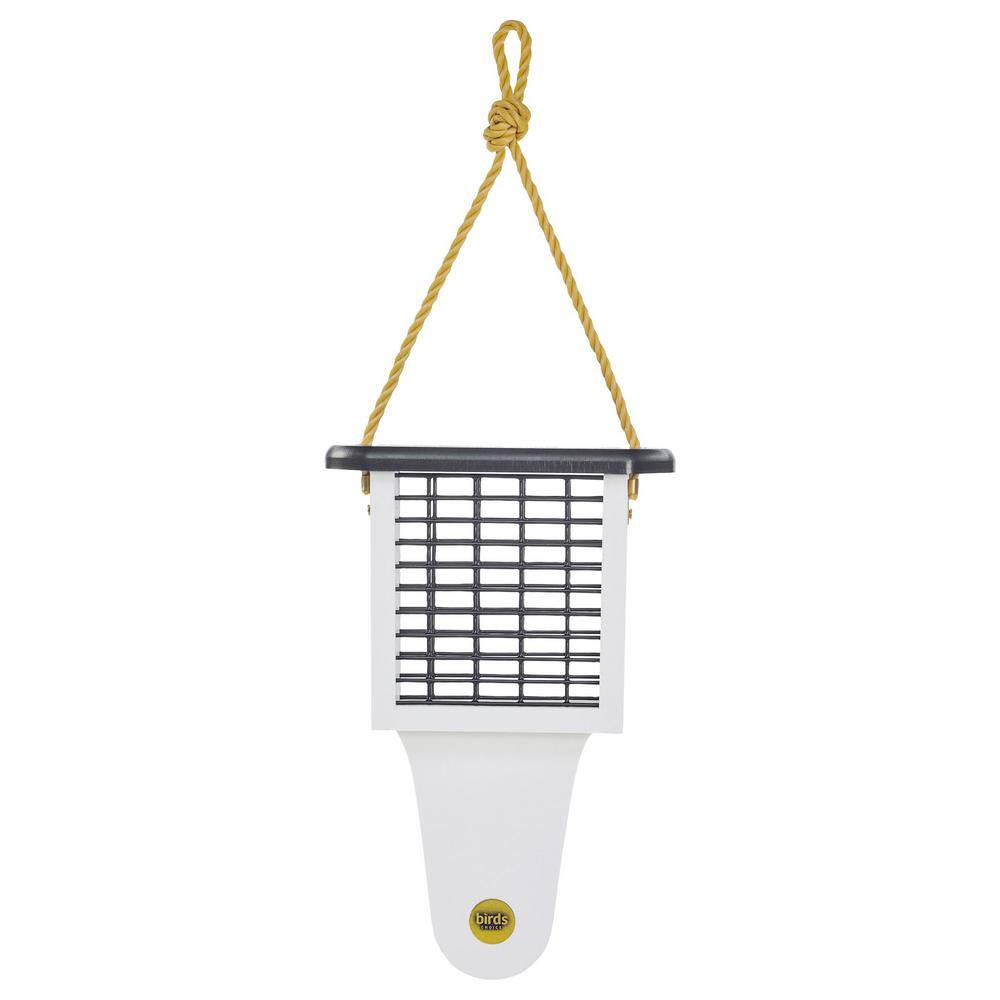 BIRDS choice Modern Farmhouse Suet Feeder with Tail Prop in Black and ...