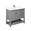 Fresca Manchester 72 in. W Bathroom Double Bowl Vanity in Gray with ...
