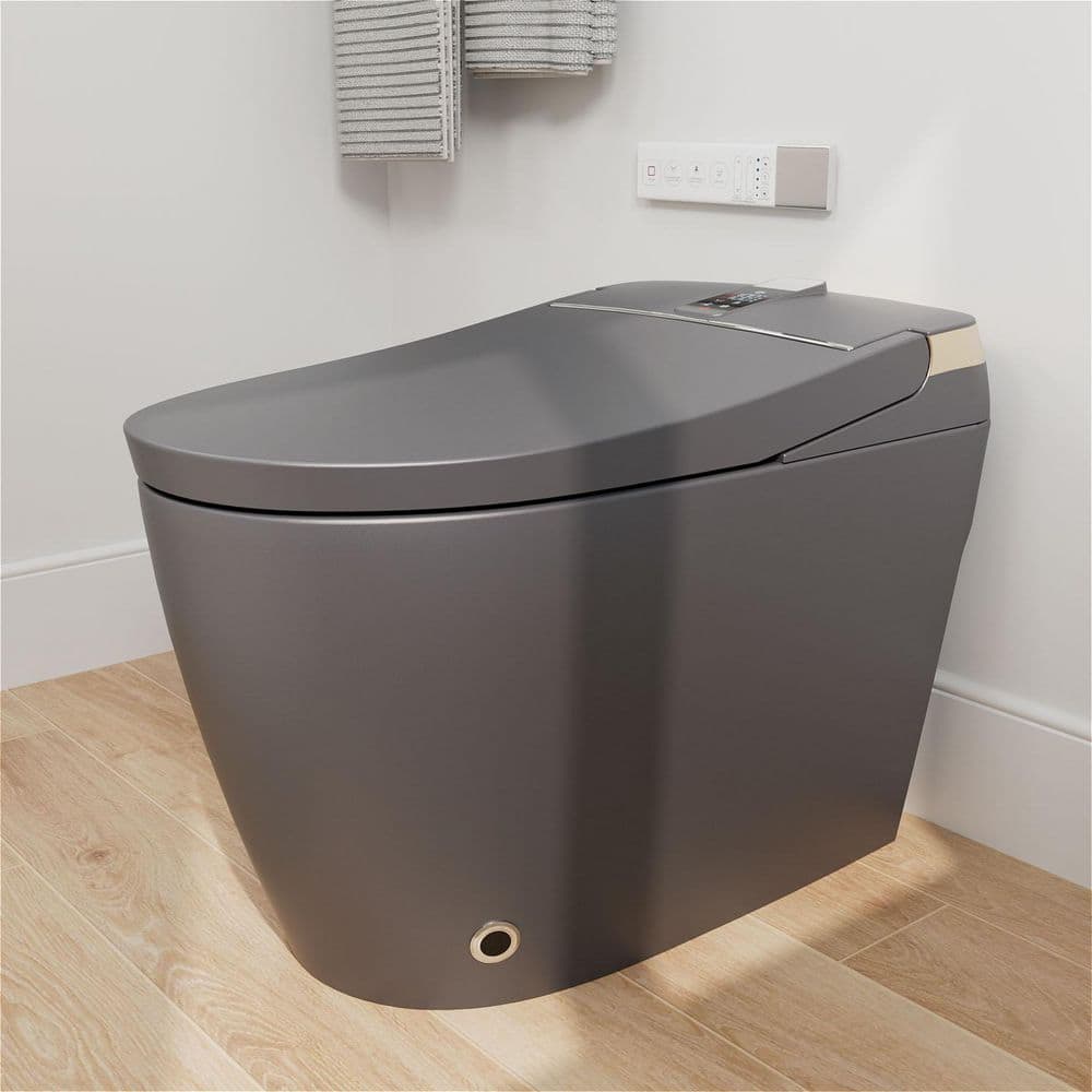 GIVING TREE Electric Smart Toilet Bidet Elongated 1.28 GPF with Heated ...