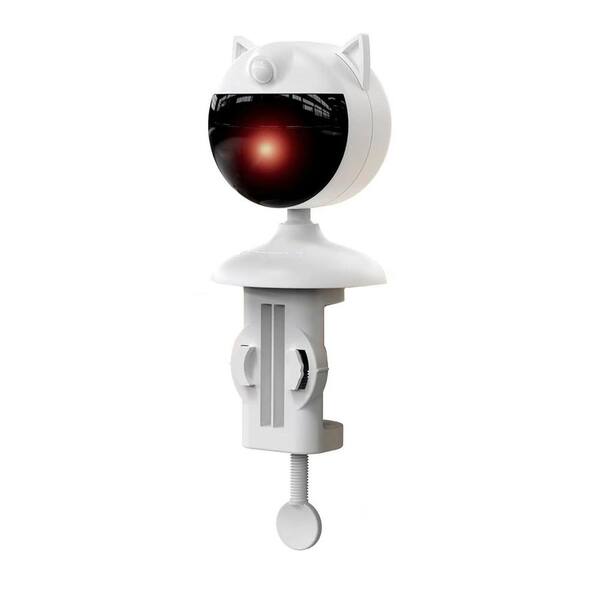 Lukyamzn Cream White Smart Sensor Cat Laser Toy Interactive Motion ...