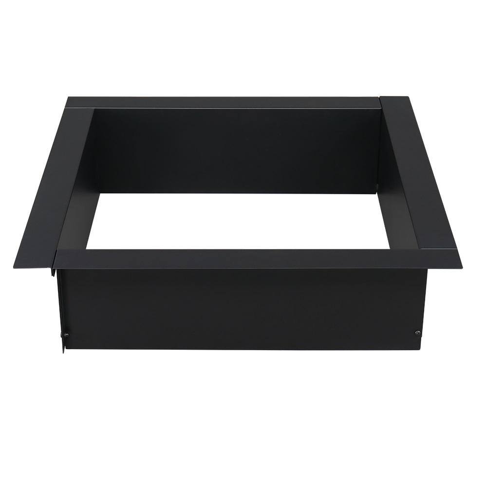 Karl home 36 in. Outdoor Wood-Burning Square Steel Fire Ring ...