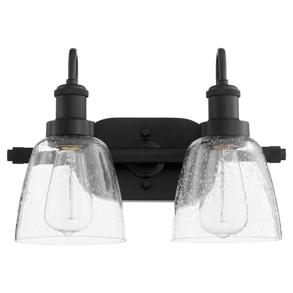 Quorum INTERNATIONAL 2-Light - 100-Watts, Medium Base Lamp Light Vanity 7.75 in. Width with 2 ...