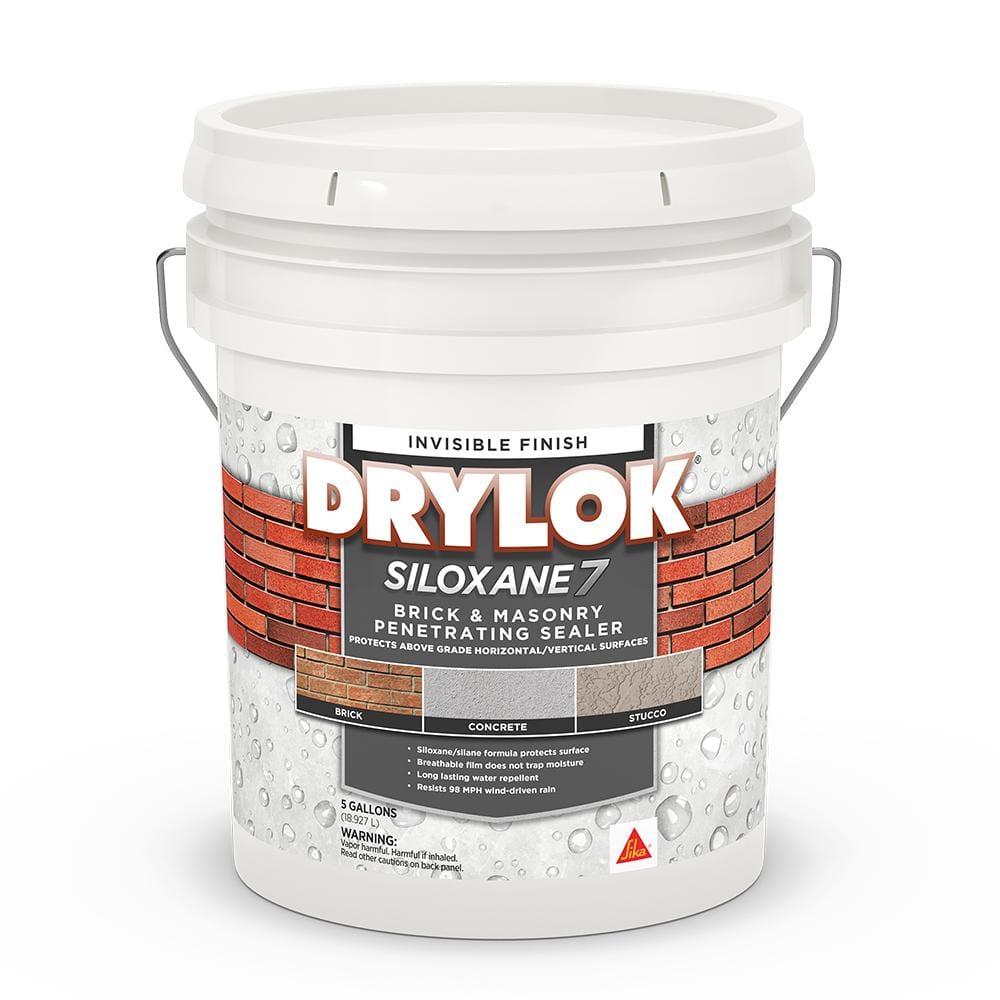 DRYLOK Siloxane 7 5 gal. Clear Invisible Exterior Concrete Waterproofer ...