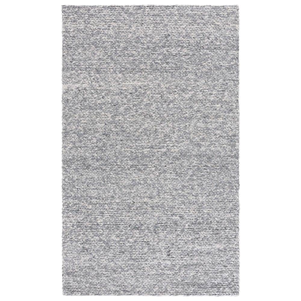 SAFAVIEH Natura 5 ft. x 8 ft. Gray/Ivory Solid Marle Area Rug NAT254H-5 ...