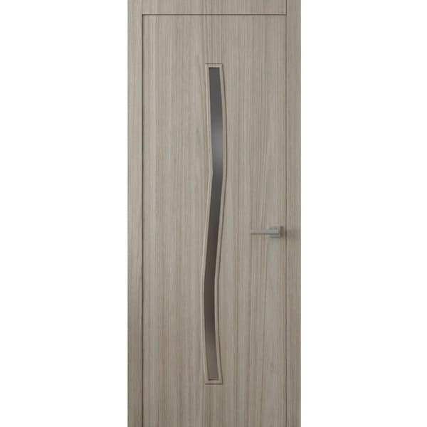 Sartodoors Assembly Required 3012 18 in. x 80 in. Solid Core Oak Franko ...