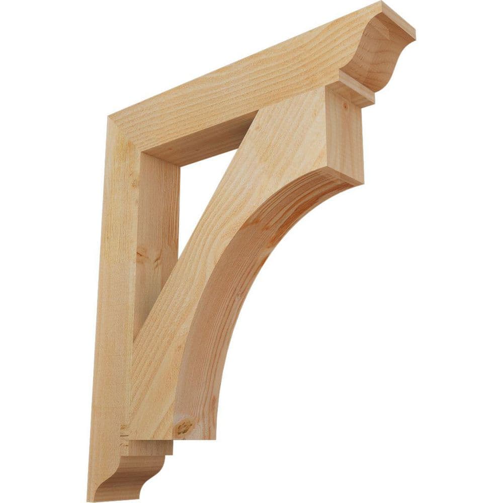 Ekena Millwork 4 in. x 28 in. x 24 in. Douglas Fir Westlake Traditional ...