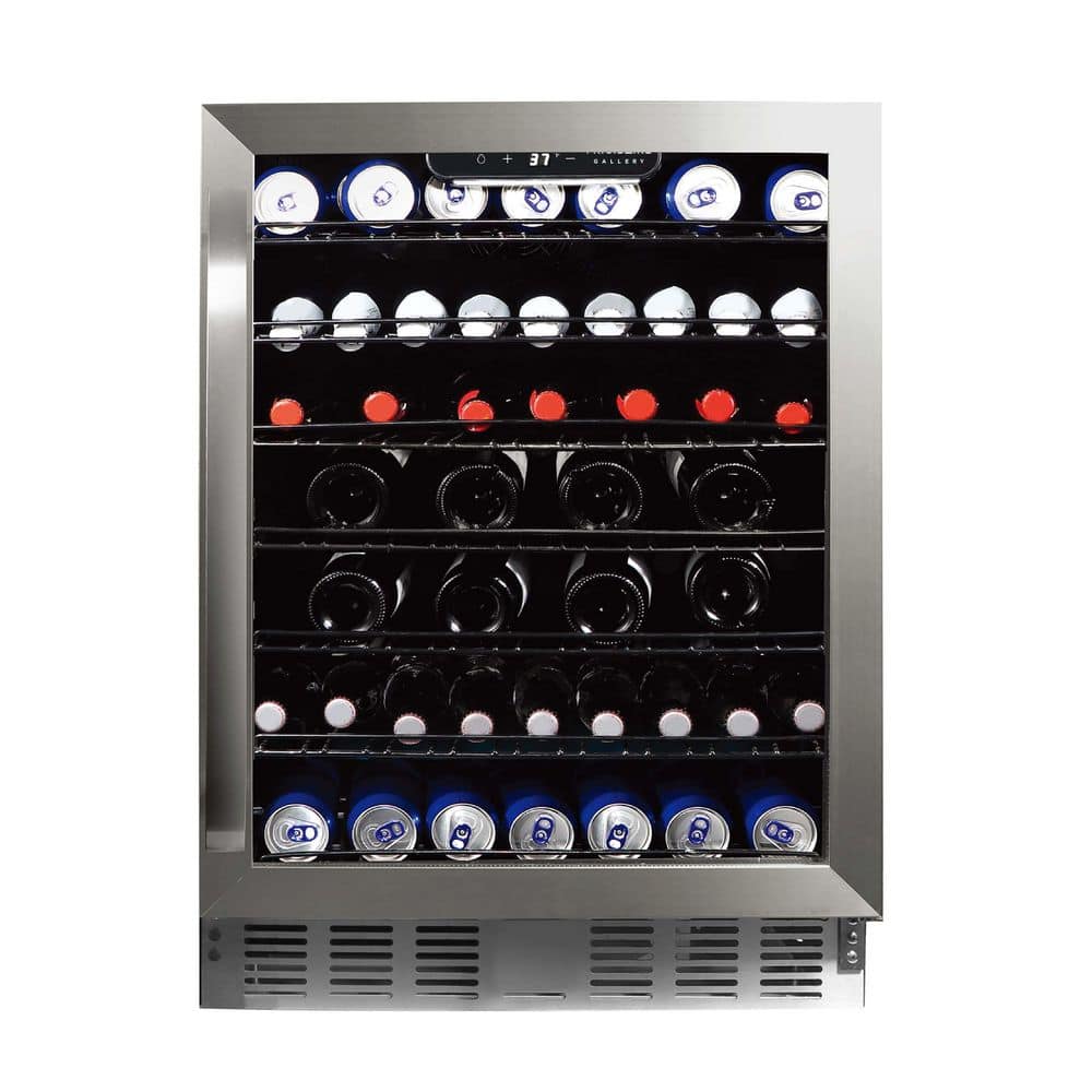 Frigidaire 23.42 in. 5.1 cu ft. Single Zone Beverage Cooler 66-Bottle ...