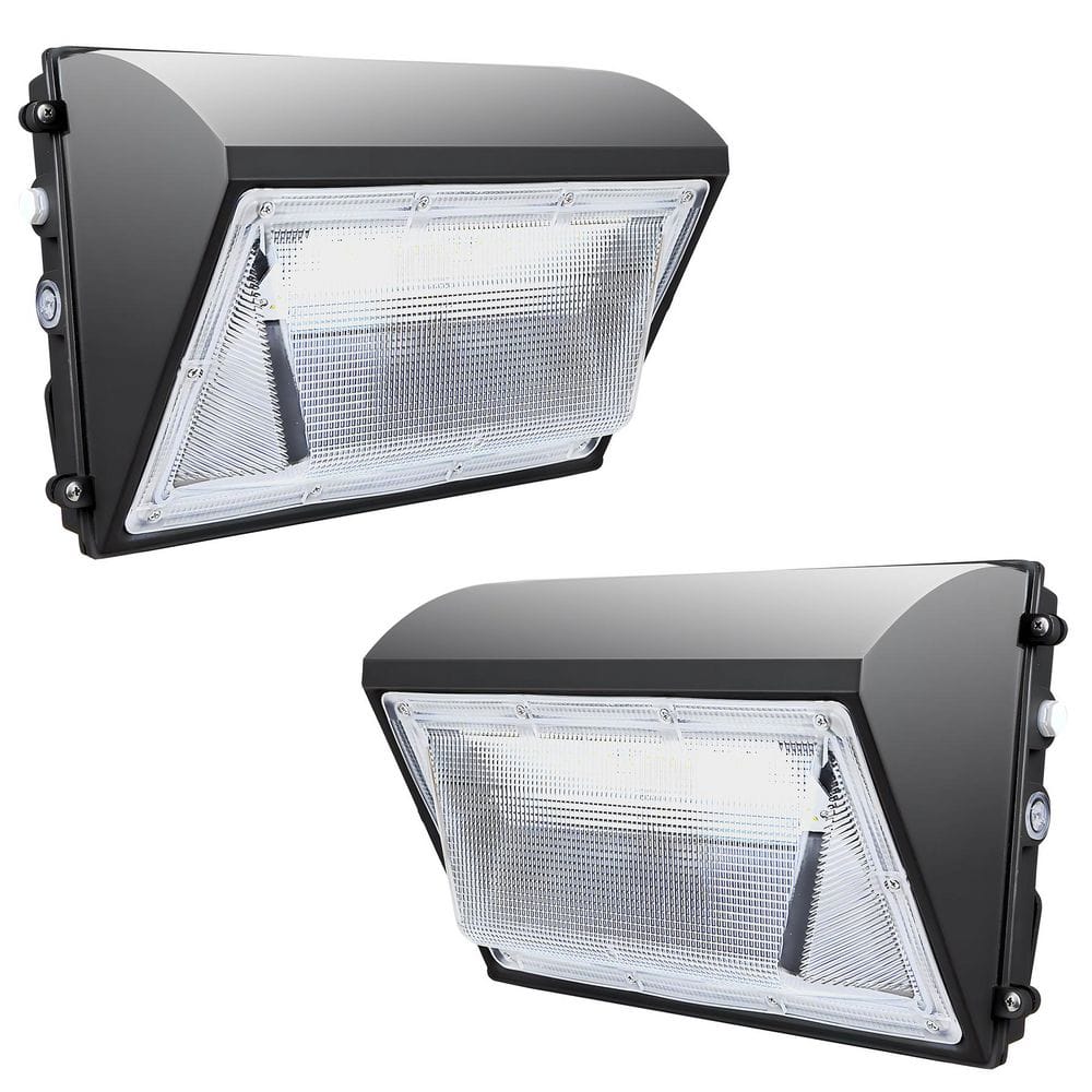 Bieuoram 800-Watt-Equivalent 120-277 Volt Integrated LED Bronze Dusk to ...