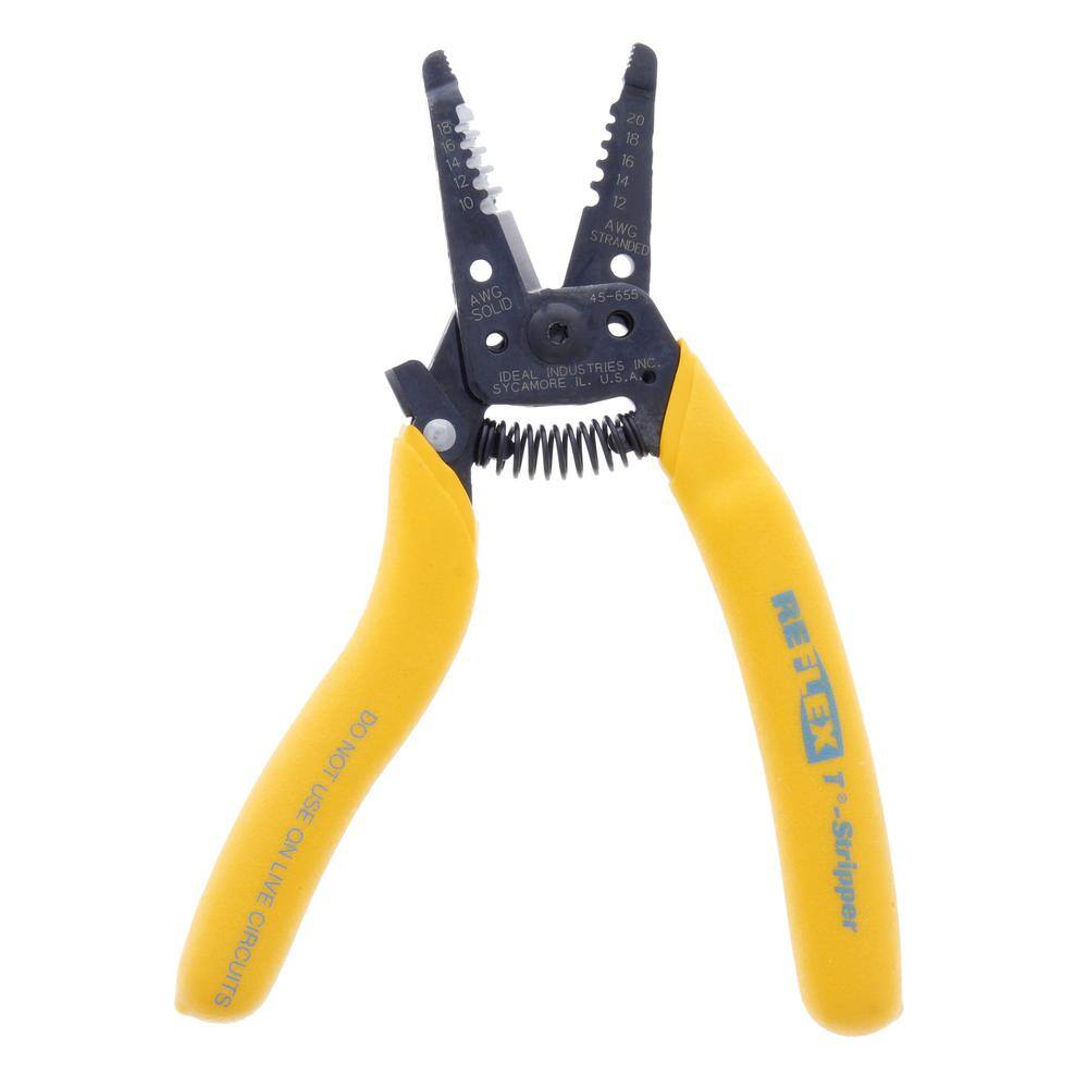 IDEAL Reflex Super T-Stripper/Cutter, 10-18 AWG Solid, 12-20 AWG ...