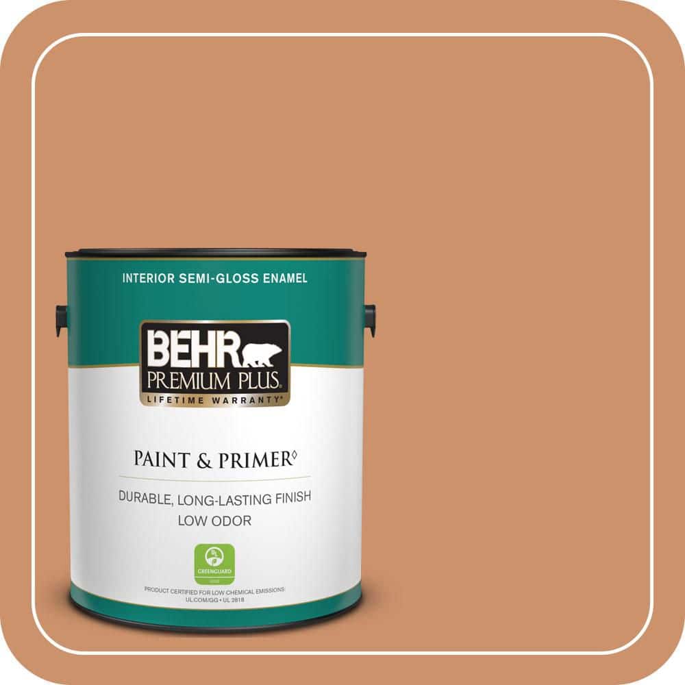 BEHR PREMIUM PLUS 1 gal. #MQ4-37 Ferrous Semi-Gloss Enamel Low Odor ...