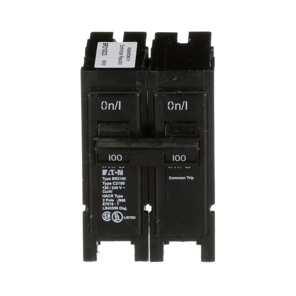 Eaton BR 100 Amp 2 Pole Circuit Breaker BR2100 - The Home Depot