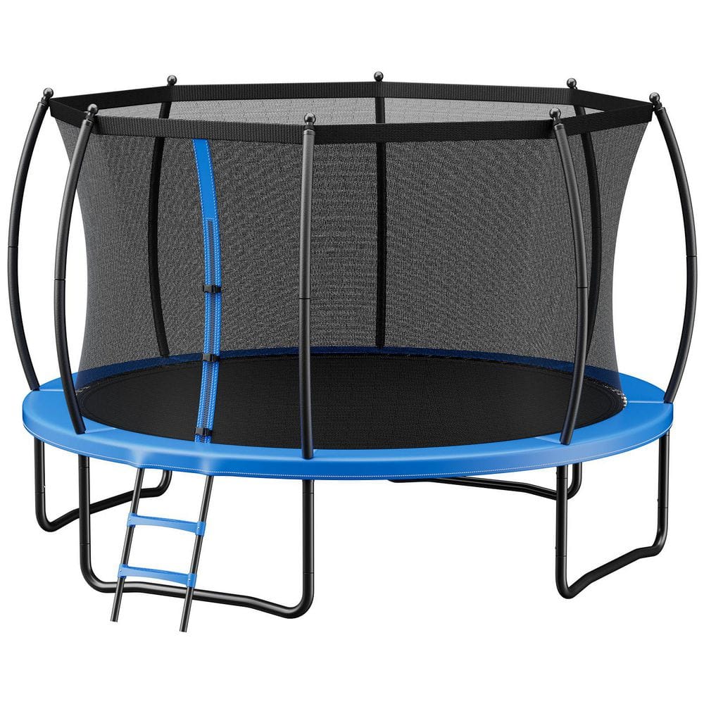 VEVOR 14 ft. Trampoline 450 lbs. Trampoline Heavy-Duty Trampoline ...