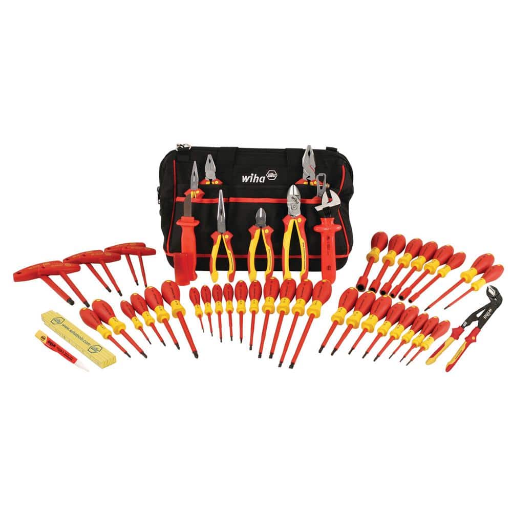 Wiha Master Electrician's 1000-Volt Insulated Tool Set In Canvas Tool ...