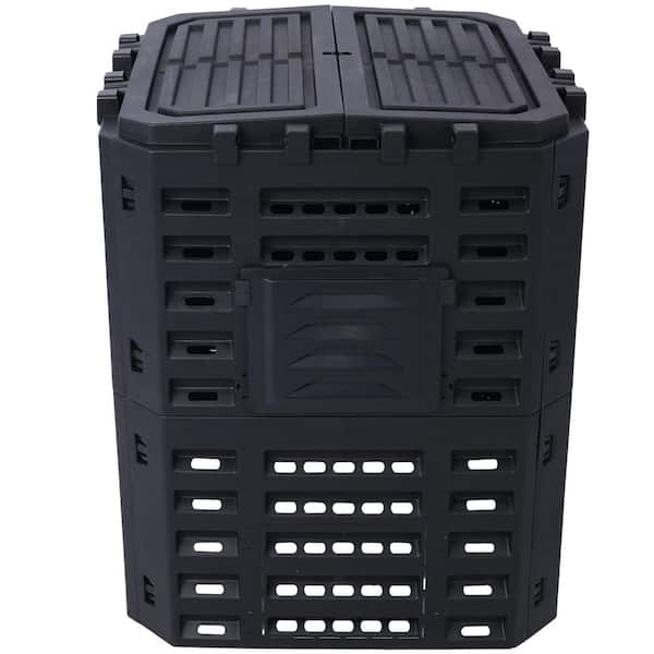 Miscool Ami 90 Gal. (340L) Recycled Plastic Lightweight Garden Compost ...