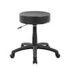 BOSS Office Products Black Vinyl Task Stool with Seat Height Adjustment ...