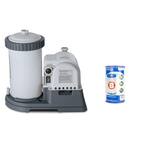 INTEX 2500 GPH Swimming Pool Filter Pump and Type B Replacement Filter ...