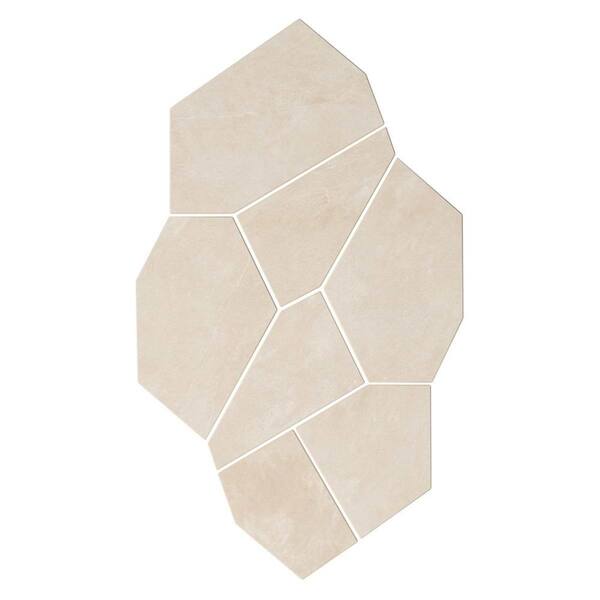 Ivy Hill Tile Monolith Crema Beige 4 in. x 0.35 in. Organic Pattern ...