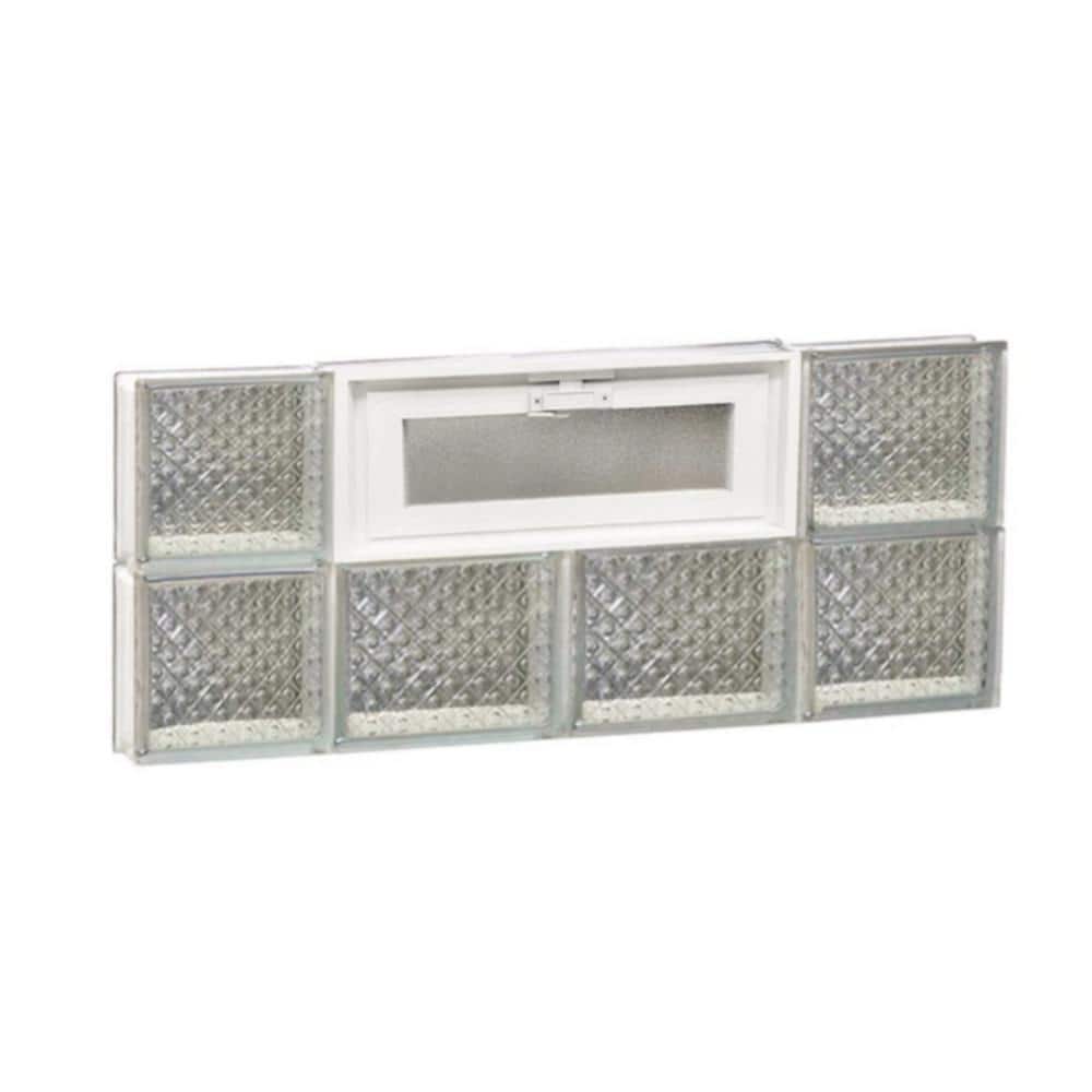 Clearly Secure 27 in. x 11.5 in. x 3.125 in. Frameless Diamond Pattern ...