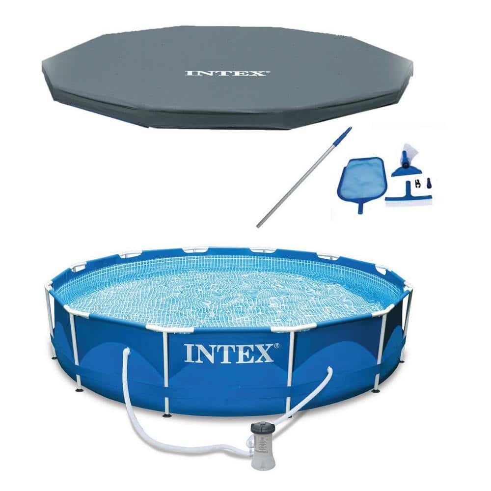 Reviews for Intex 12 ft. Round 30 in. D Metal Frame Hard Side Above ...