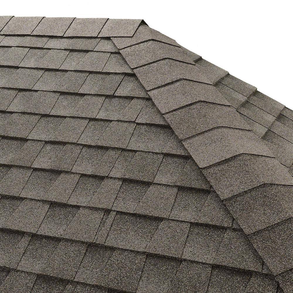GAF Seal-A-Ridge Oyster Gray Hip and Ridge Cap Roofing Shingles (25 lin ...