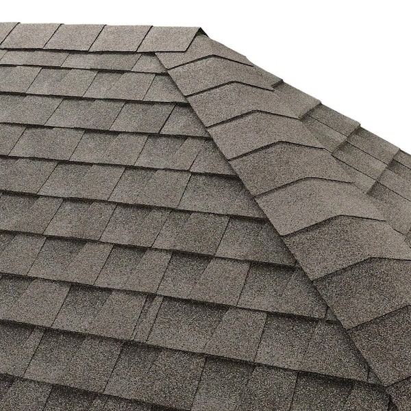 GAF Seal-A-Ridge Oyster Gray Hip and Ridge Cap Roofing Shingles (25 lin ...