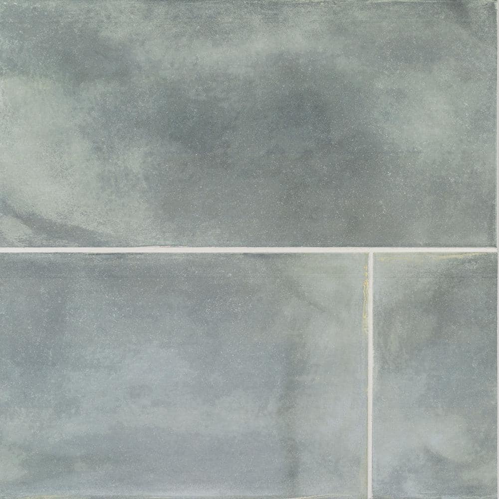 Jeffrey Court Grande Azulado Rustico 10 in. x 20 in. Subway Gloss ...