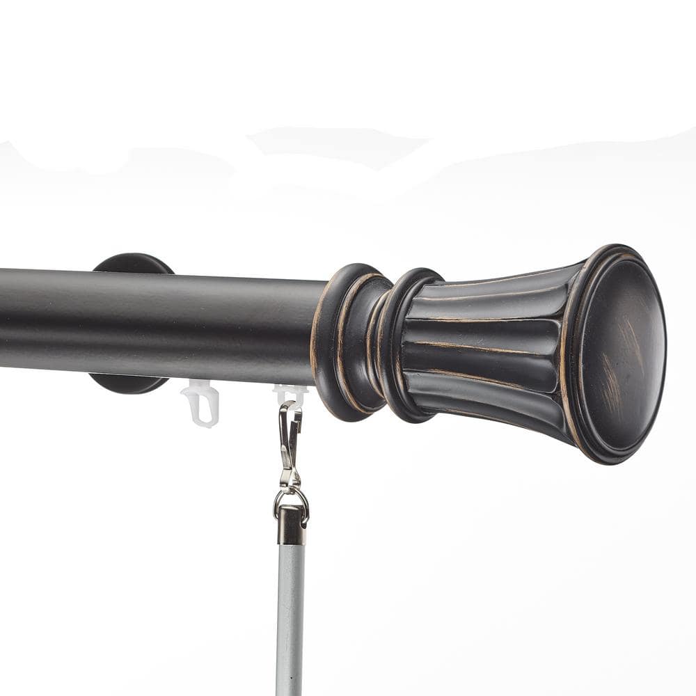 Art Decor Tekno 40 60 in. Non-Adjustable 1.5 in. Single Traverse Window ...