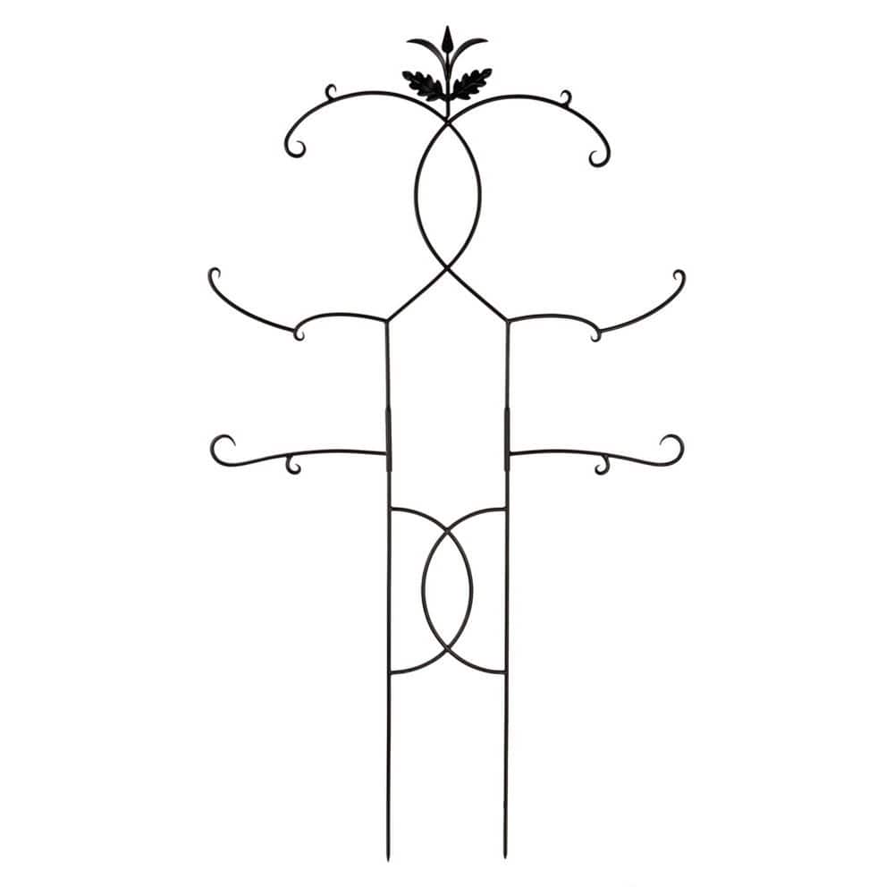 ACHLA DESIGNS Tendrils Trellis II Gardening Tool, 84 in. Tall, Black ...