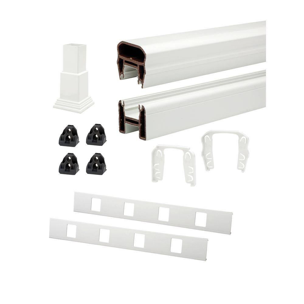 Trex Transcend 36 in. x 67.5 in. Classic White Railing Kit 400399 - The ...