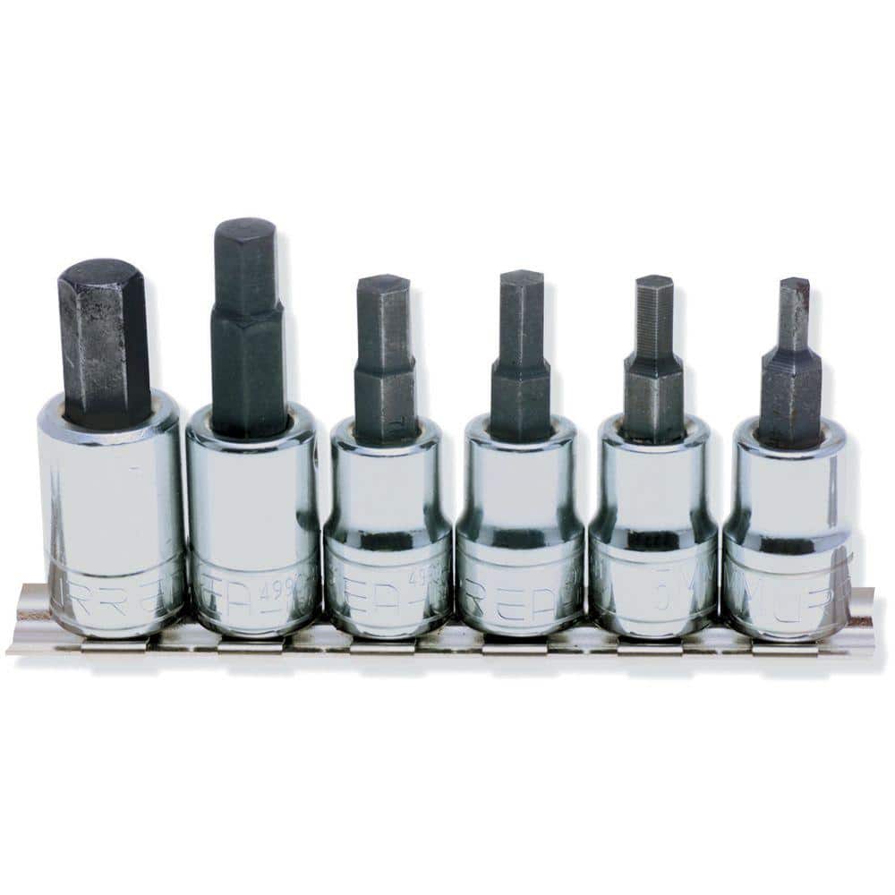 URREA 3/8 in. Drive Metric Hex Tip Socket Set (6-Piece) 4990M6 - The ...