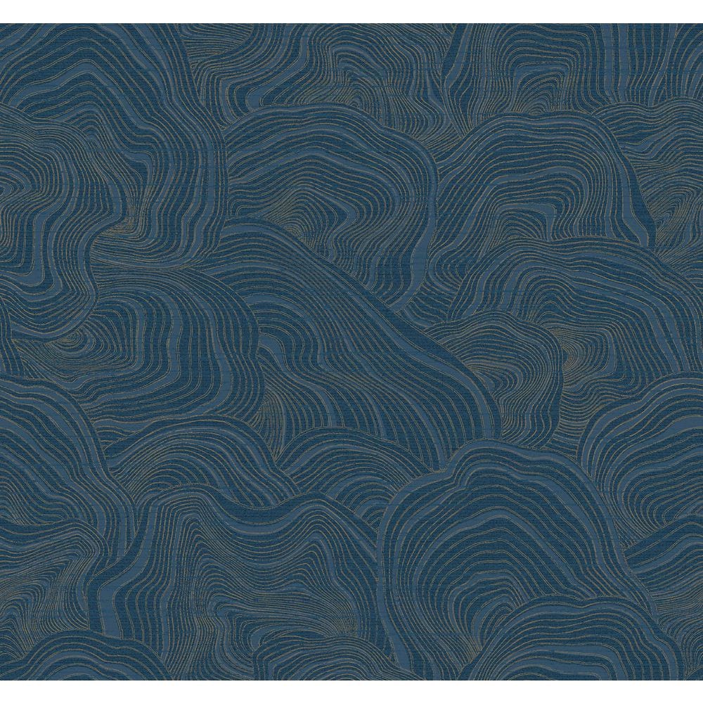 Ronald Redding Geodes Navy Blue Wallpaper GT4527 - The Home Depot
