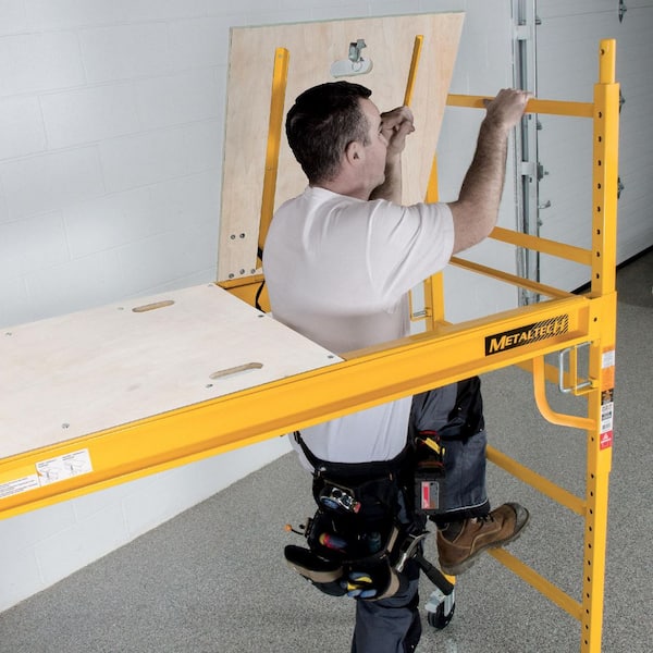 MetalTech Wood Platform Walk Board with Trap Door for Baker Scaffolding ...