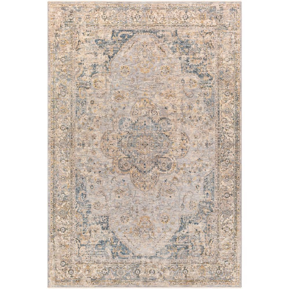 Artistic Weavers Orjey Navy/Beige Medallion 7 ft. x 10 ft. Indoor Area ...