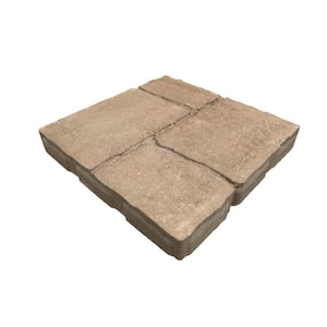Oldcastle 15.75 in. x 15.75 in. x 2 in. 4 Cobble Sand Hill Concrete ...