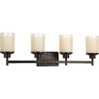 Progress Lighting Alexa Collection 31 in. 4-Light Antique Bronze Etched ...